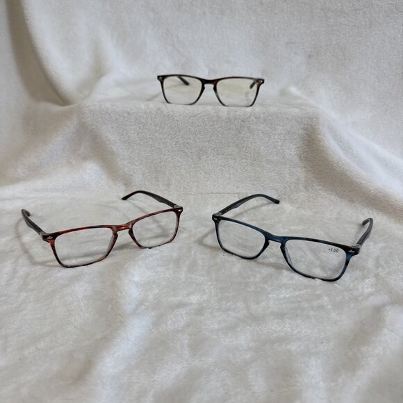 VIDEBLA | Accessories | 3 Pair Videbla Reading Glasses Blue Light Tech ...